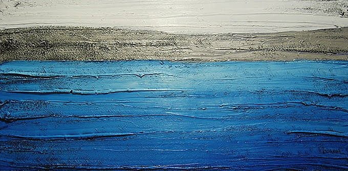 Moderna slika - Morje in srebrna obala - SVETSLIK.SI - 100% ročno naslikano