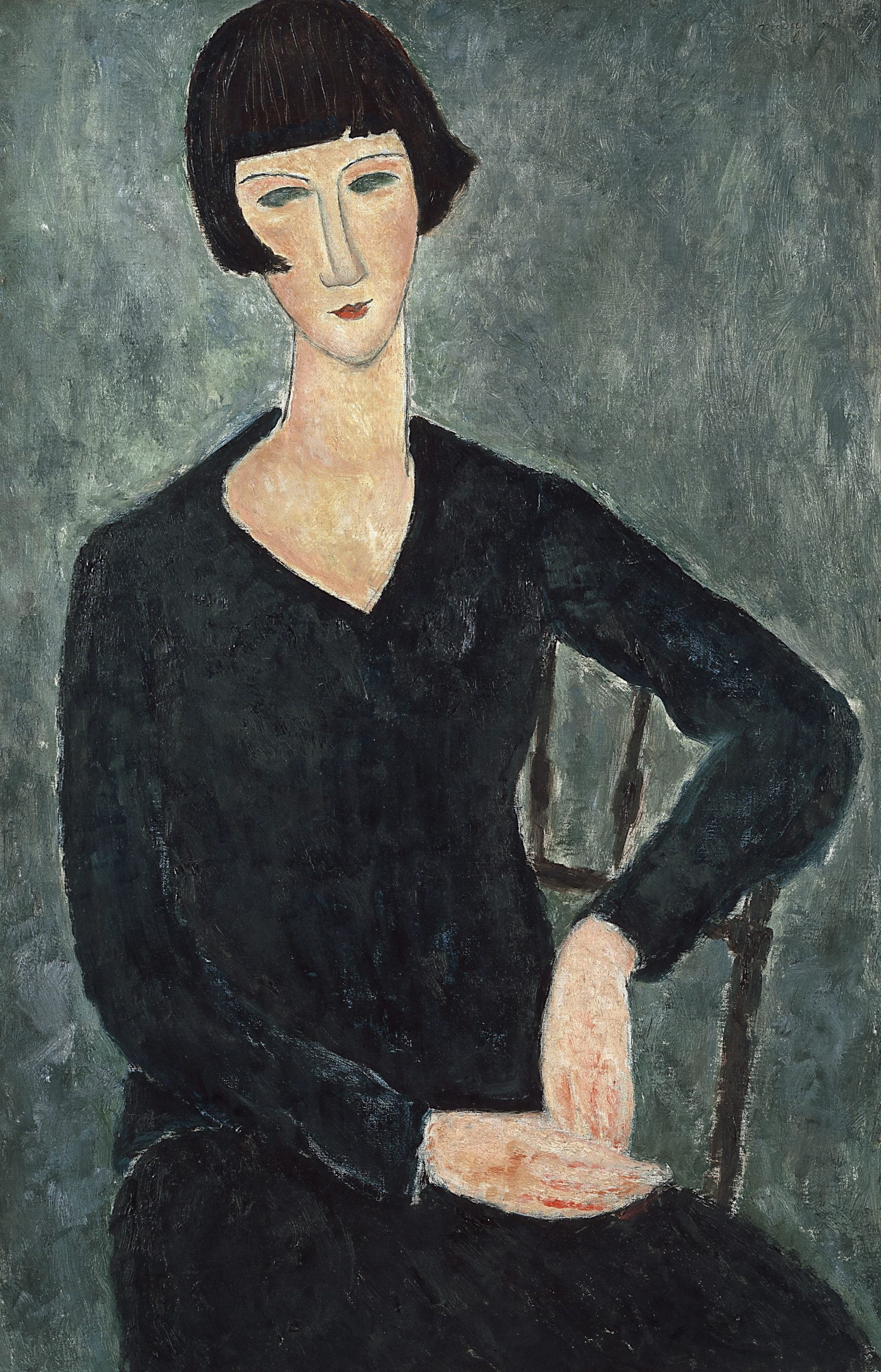 Amedeo Modigliani - Seated Woman in Blue Dress - SVETSLIK.SI - 100% ...