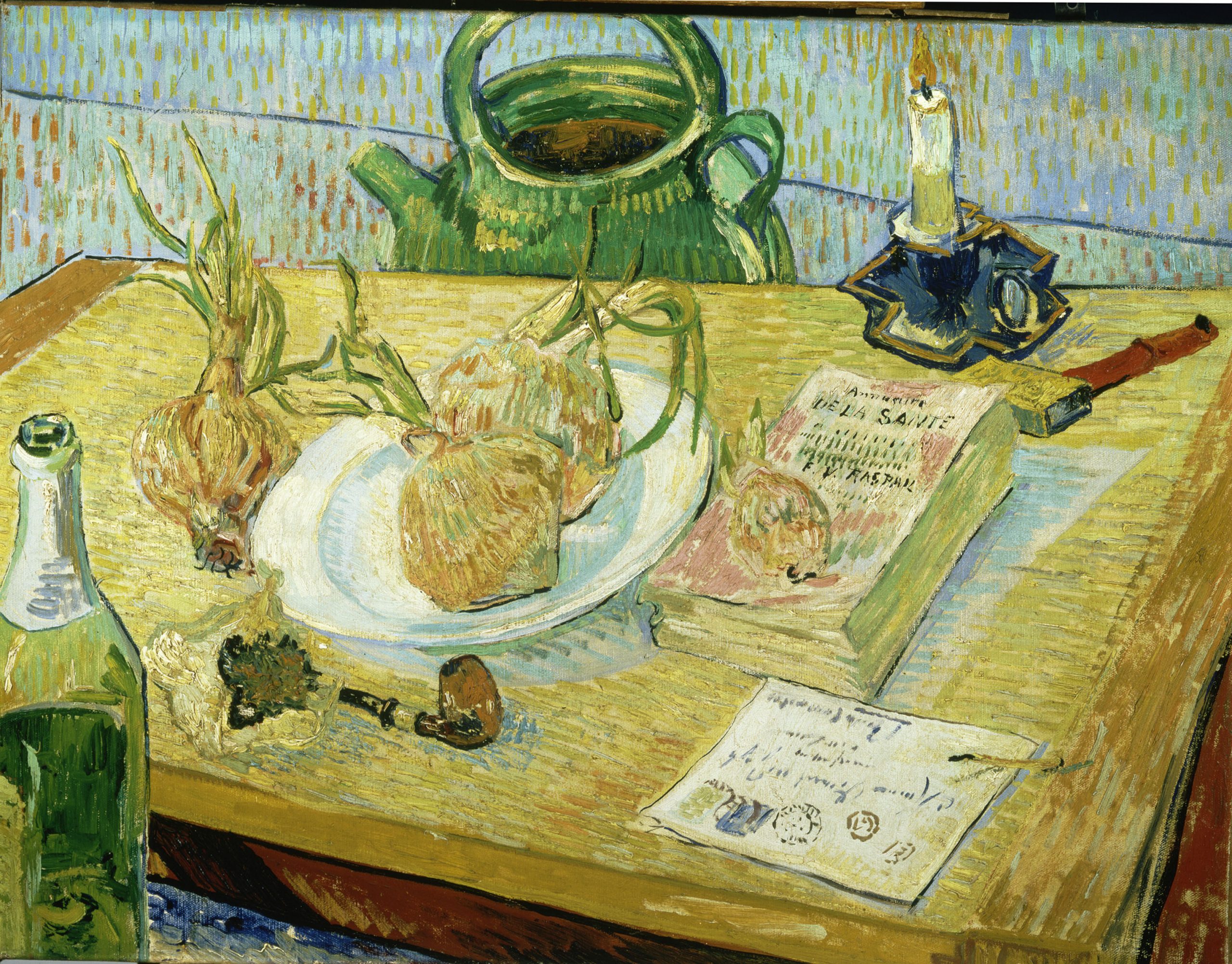 Vincent van Gogh - Still Life with Drawing Board, Pipe, Onions and ...