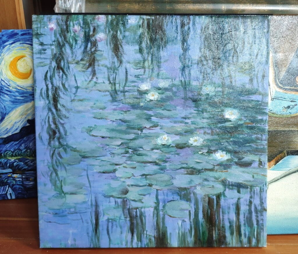 Claude Monet - Blue Water Lilies - SvetSlik.si - 100% ročno naslikano