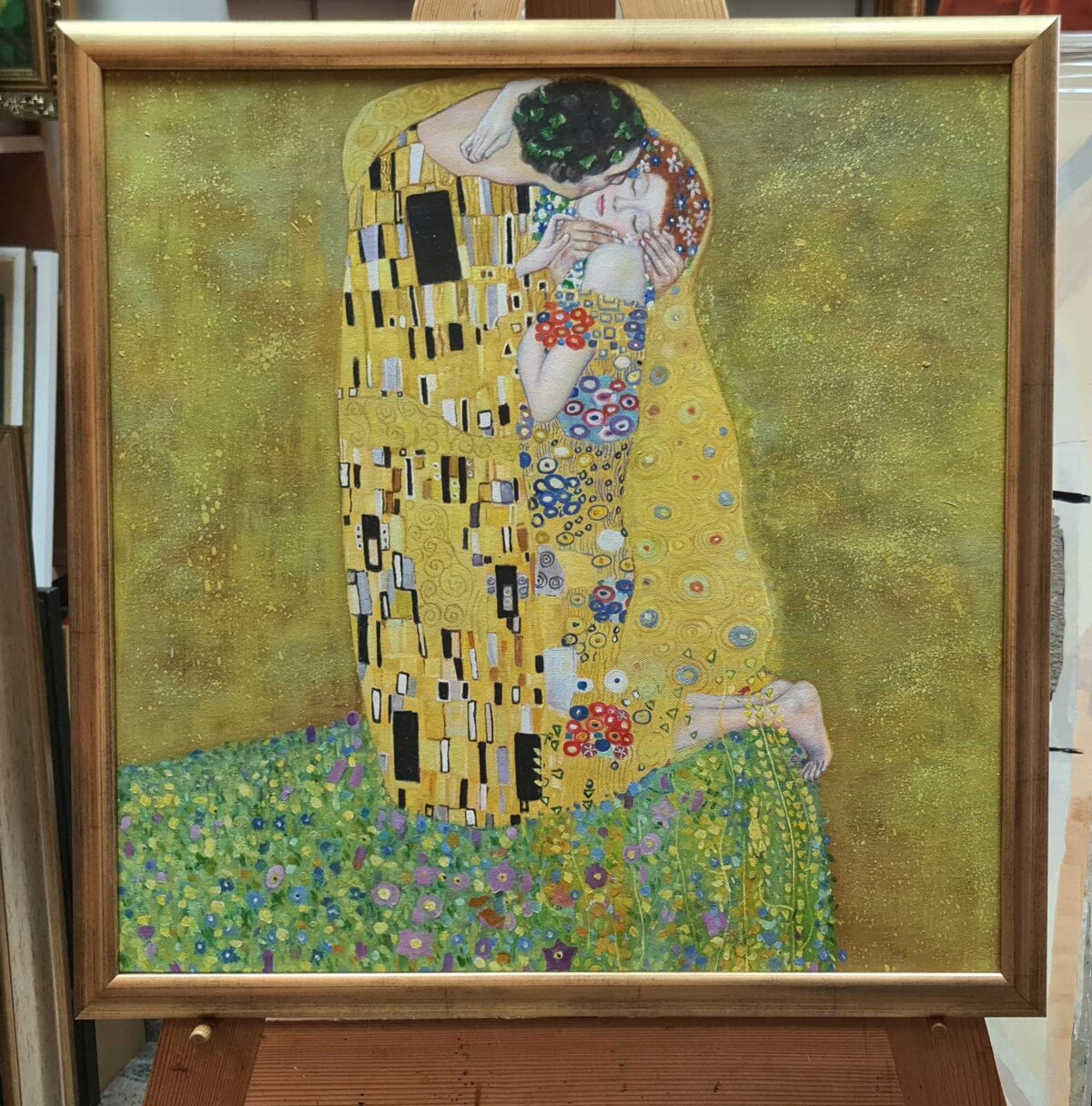 Gustav Klimt - The Kiss - Poljubac - SVETSLIK.SI - 100% ručno naslikano