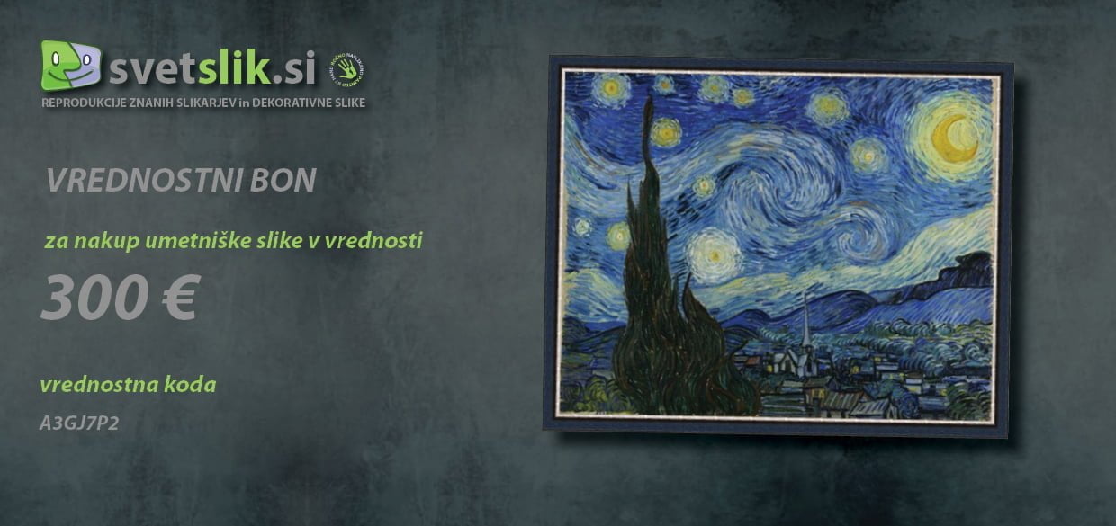 Vrednostni Bon - SVETSLIK.SI - 100% ročno naslikano